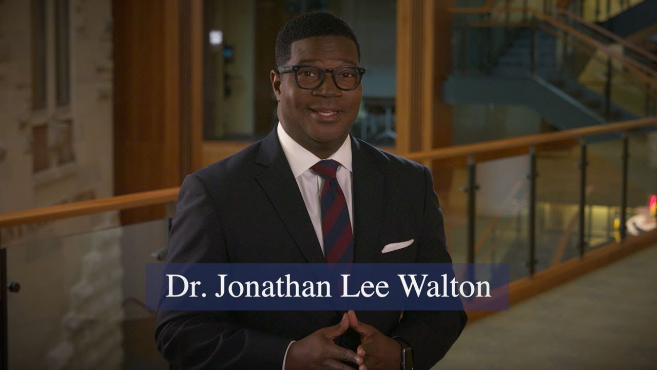 Welcome, from President Jonathan Lee Walton - YouTube