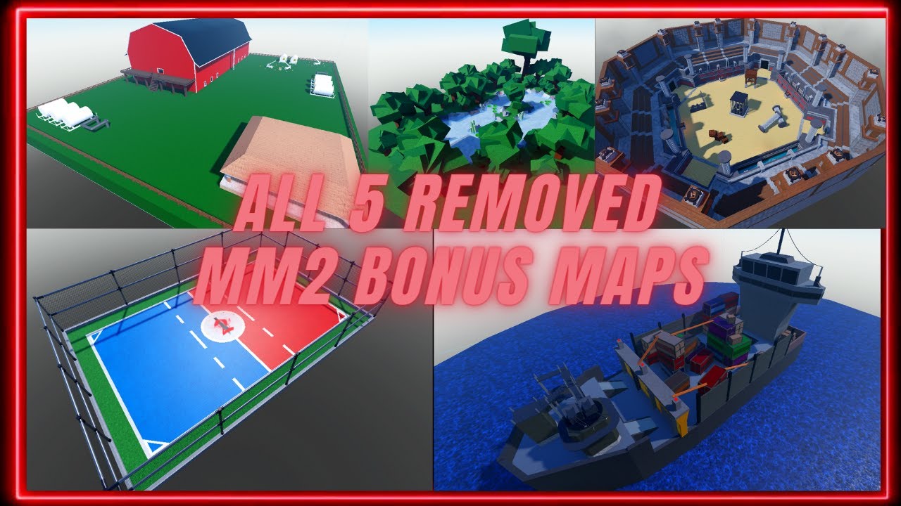 [MM2] ALL 5 FORGOTTEN BONUS MAPS for William Games YAFI#58 - YouTube