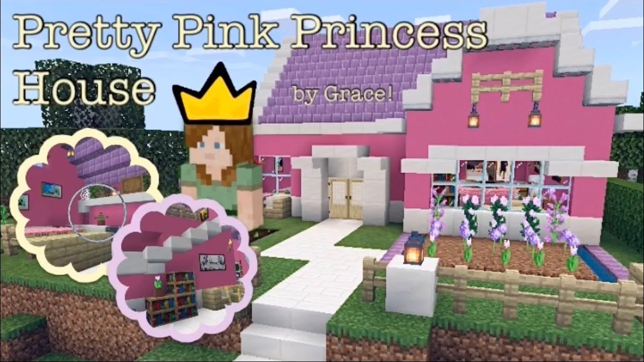 Pretty Pink Princess House Minecraft | Grace & Games - YouTube