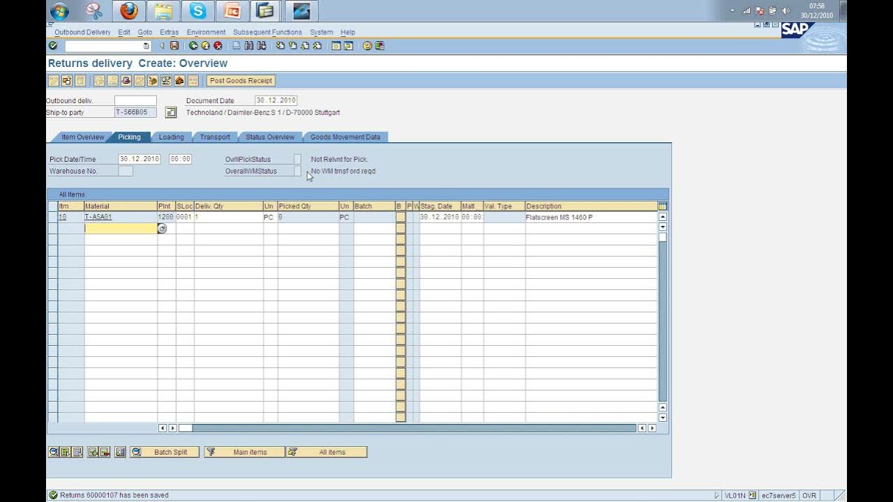 SAP SD Process 06 Sales Returns Cycle Process - YouTube