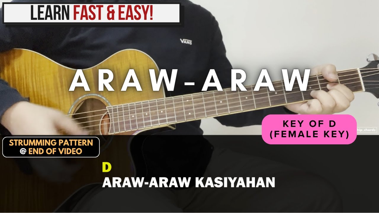 Araw-araw Guitar Chords and Lyrics - YouTube