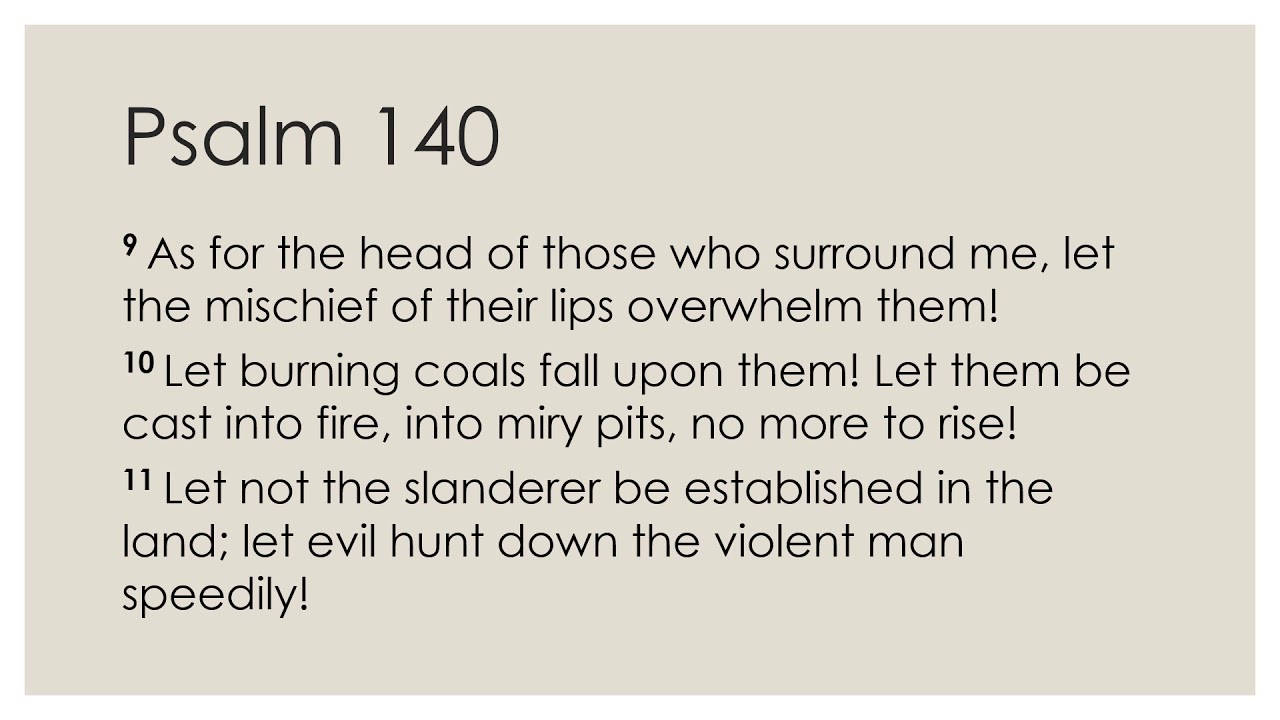 Psalm 140 Devotion - YouTube