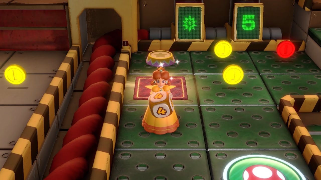 Super Mario Party Partner Party #2066 Gold Rush Mine Yoshi & Peach vs ...