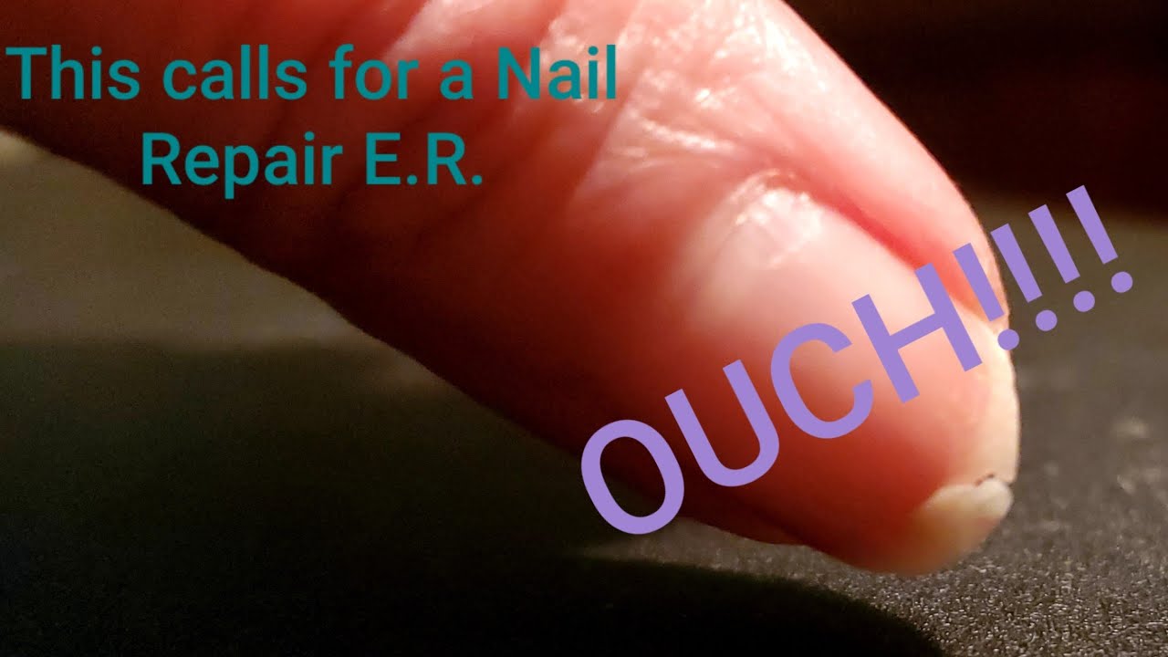 How to repair a nail! Repair your split nails..step by step. - YouTube