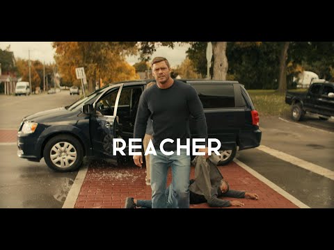 Jack Reacher saves a woman and child from a kidnapper | Reacher Season 2 ATM scene #Reacher #tv