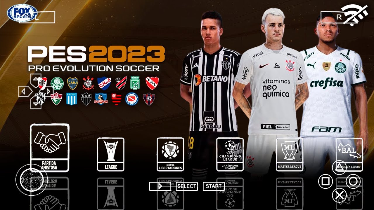 eFootball PES 2023 PPSSPP com SUL AMERICANO E BRASILEIRÃO ...
