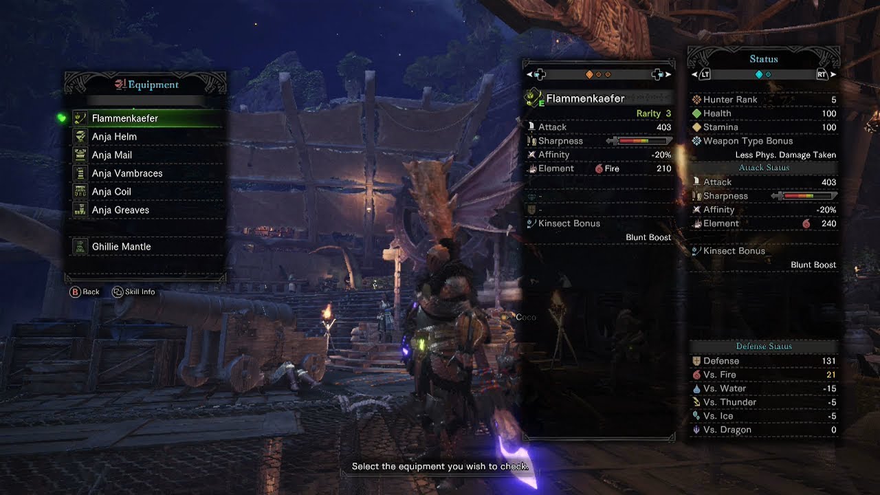 Monster Hunter World - Full Set of Anjanath Armor (Maxed Out with ...