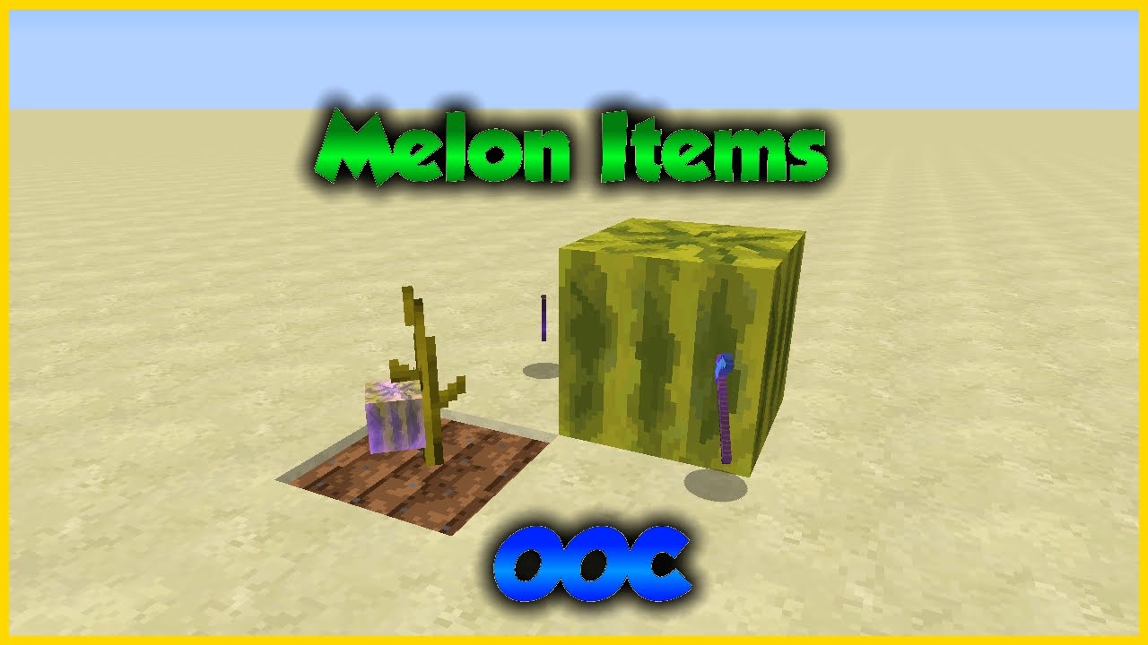 Minecraft: Melon Items | Only One Command - YouTube
