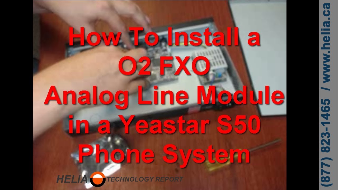 How To Install a O2 Analog FXO Line Card in a Yeastar S50 Phone System ...
