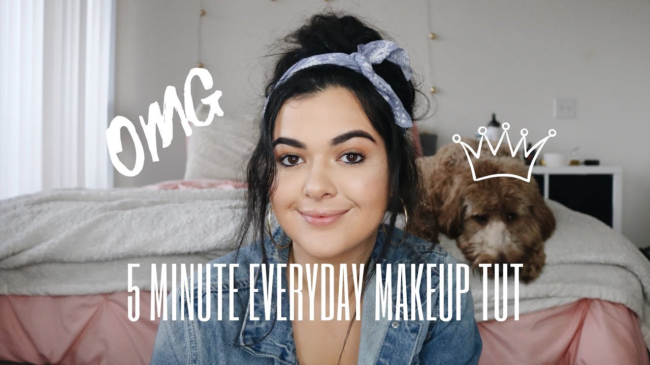 5 MIN EVERYDAY MAKEUP TUTORIAL - YouTube