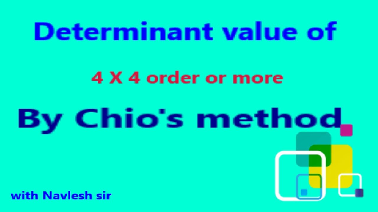 chio's method - YouTube