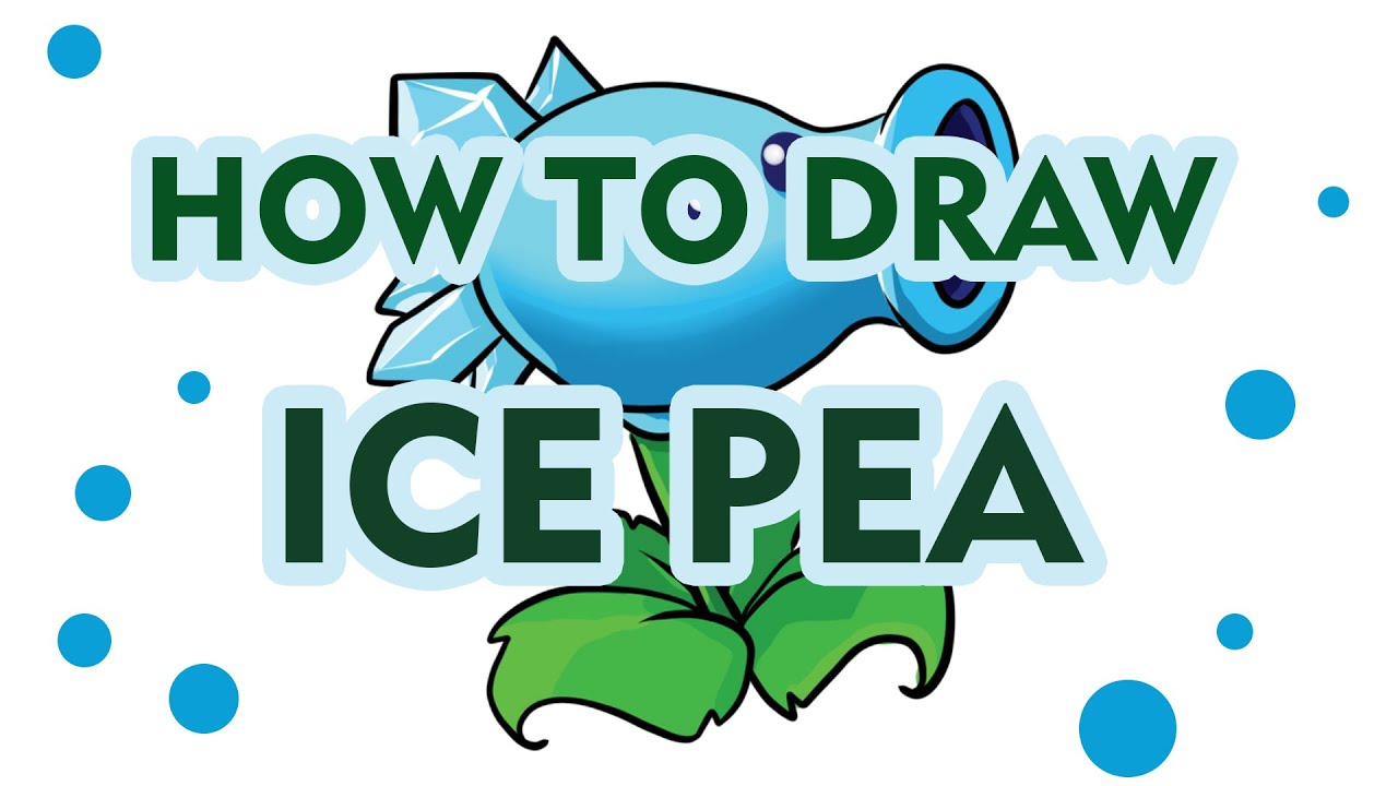 How to draw Plants vs Zombies | Ice Pea | step by step | easy drawing ...