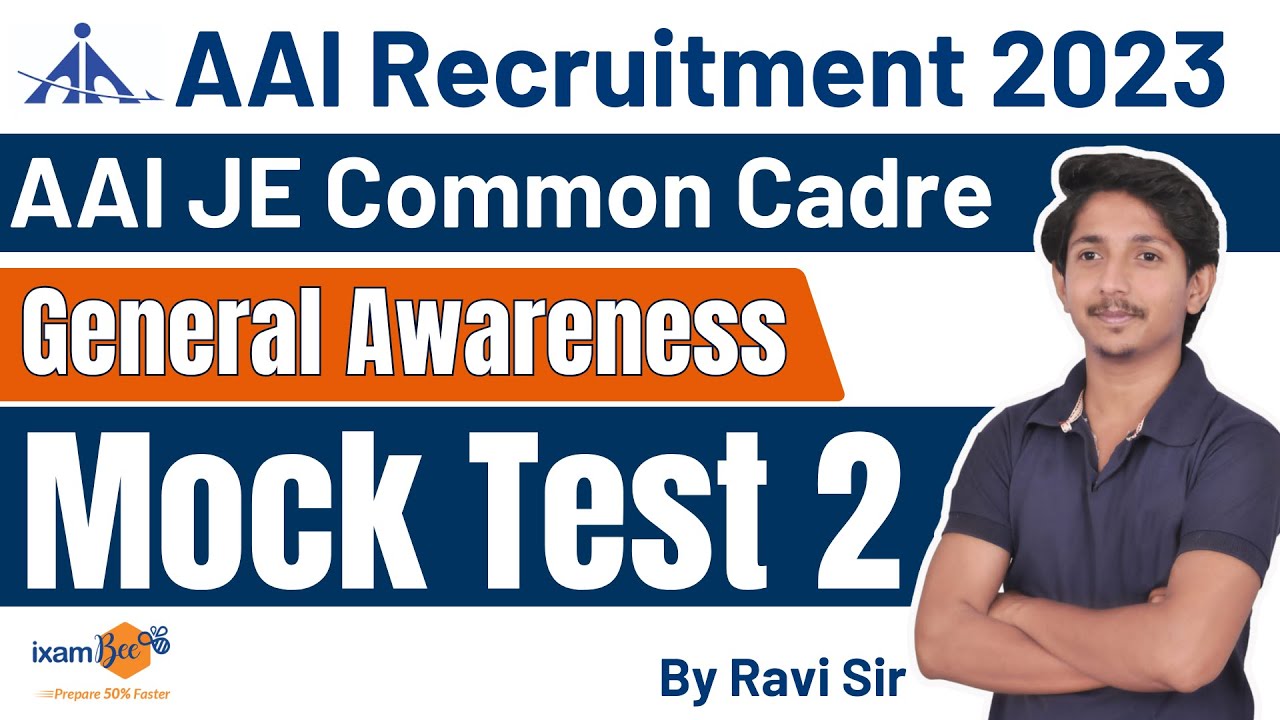 AAI Recruitment 2023 || AAI JE Common Cadre || General Awareness Mock ...