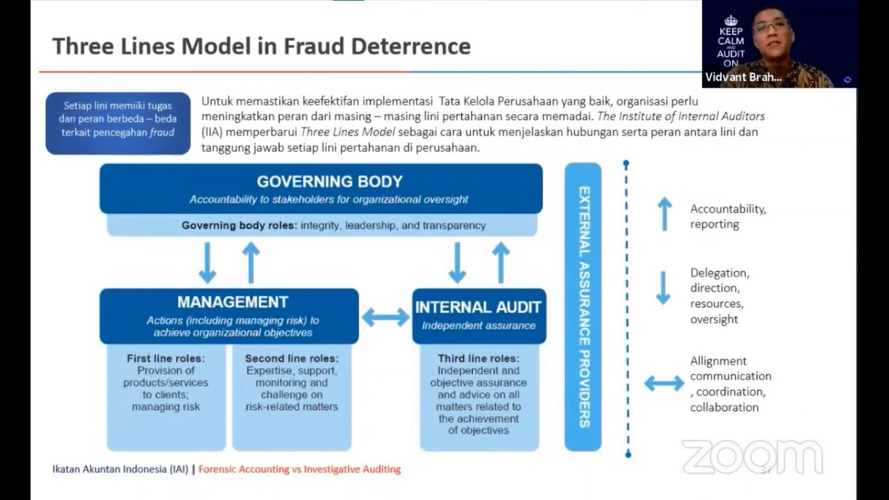 Three Lines Model in Fraud Deterrence - YouTube