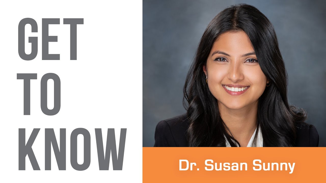 Get to Know - Dr. Susan Sunny - YouTube