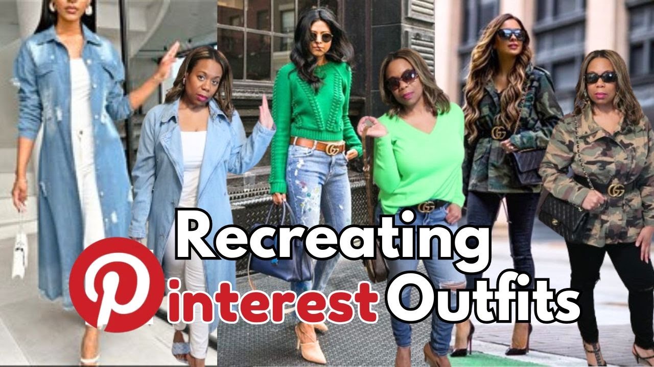 PINTEREST OUTFIT IDEAS | Fashion Over 40 | Shop Your Closet - YouTube
