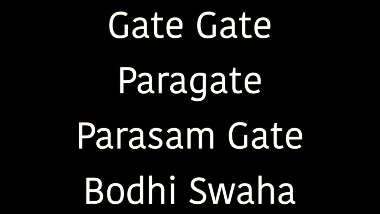 Gate Gate Paragate Parasam Gate Bodhi Swaha ll Harmonium ll - YouTube