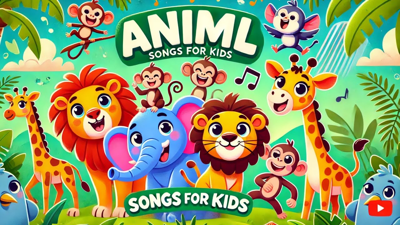 Animal Songs for Kids | Cute Animal Sounds Song | Best Kids' Rhymes ...
