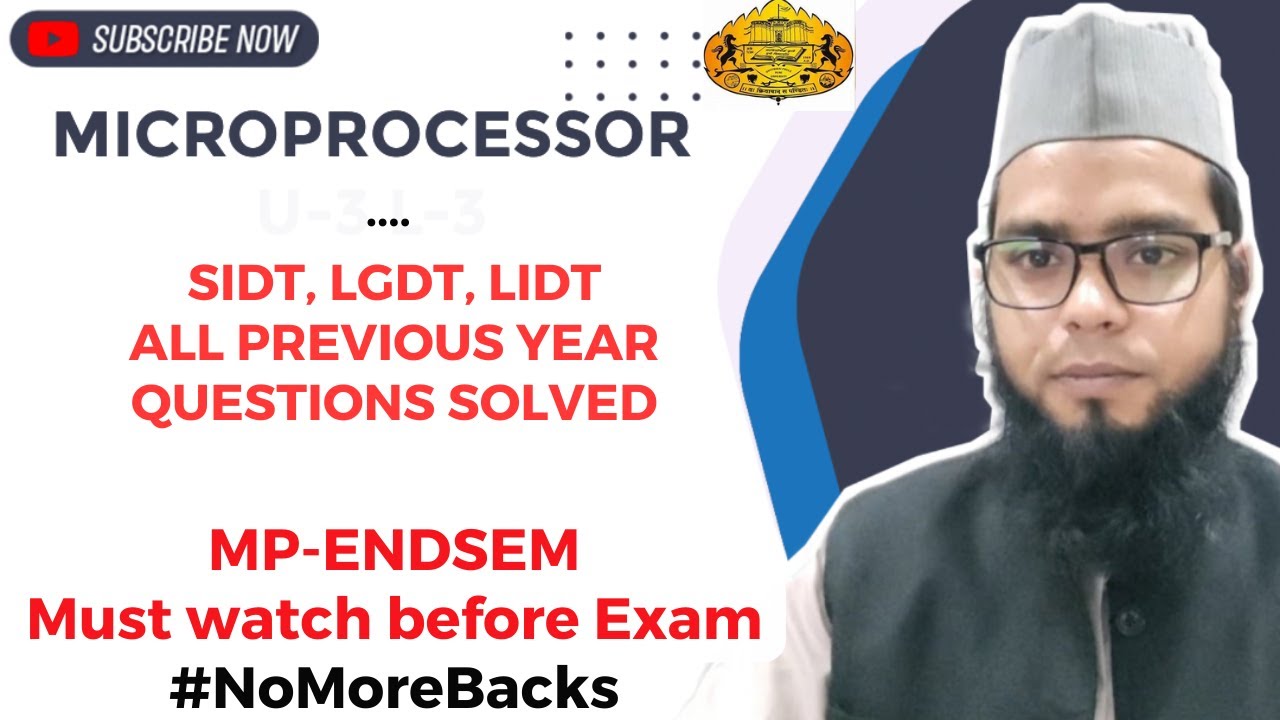 Microprocessor PYQs | Full ENDSEM Preparation | SE CS | SPPU - YouTube