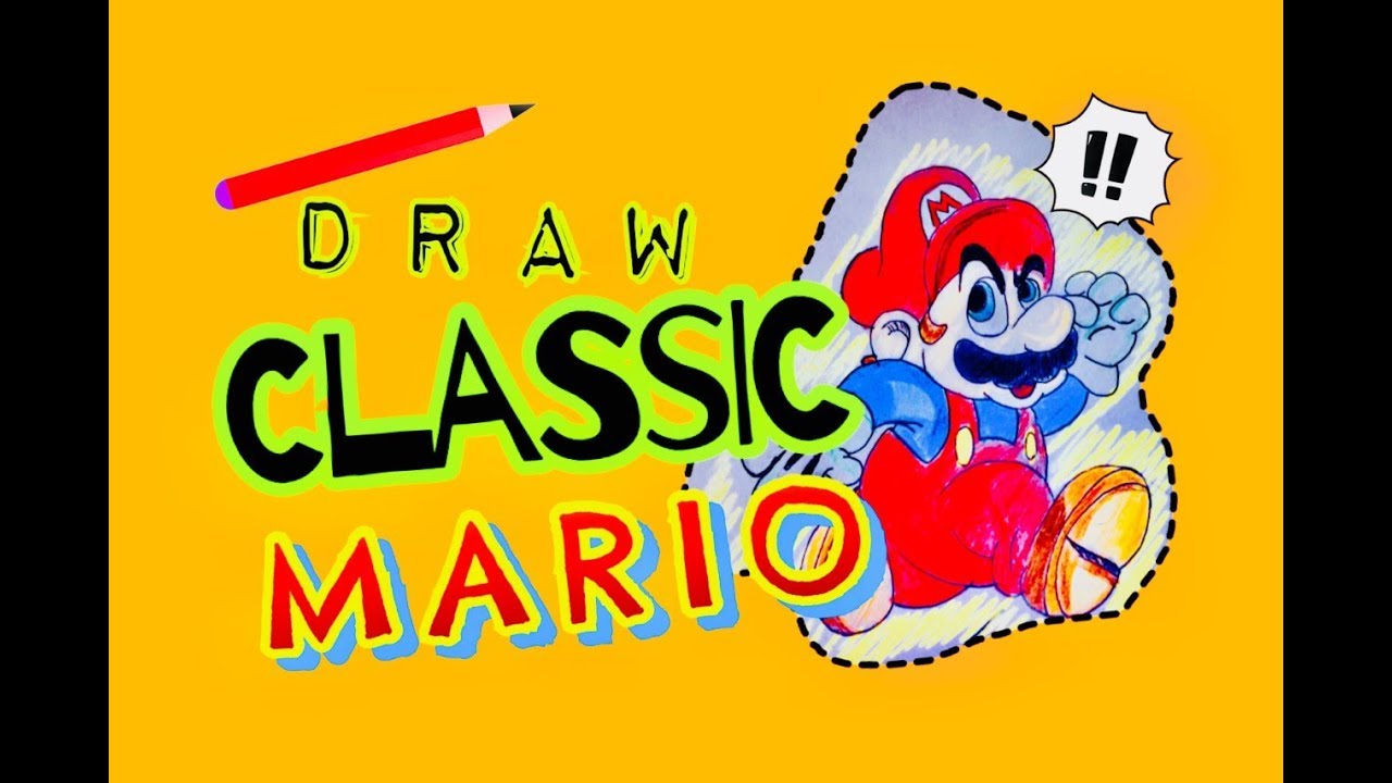 How to Draw Super Mario | Draw Classic Mario - YouTube