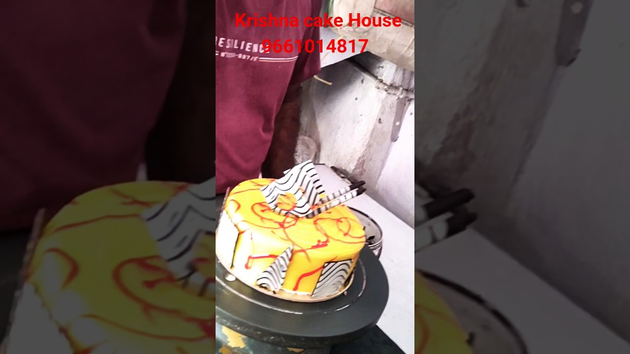 Krishna cake House pineapple flavour cake new design cake #song # ...