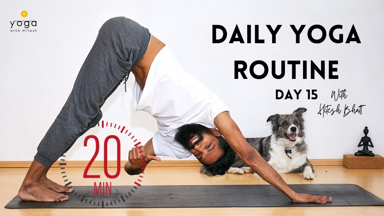 20 Min Daily Yoga Routine for Beginners at HOME II Step by Step Yoga ...