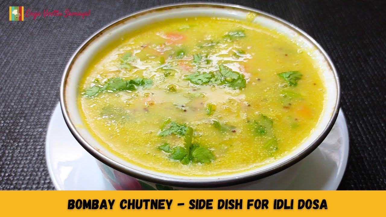 Bombay chutney | கடலை மாவு சட்னி for Idli and Dosa | Chutney Variety ...