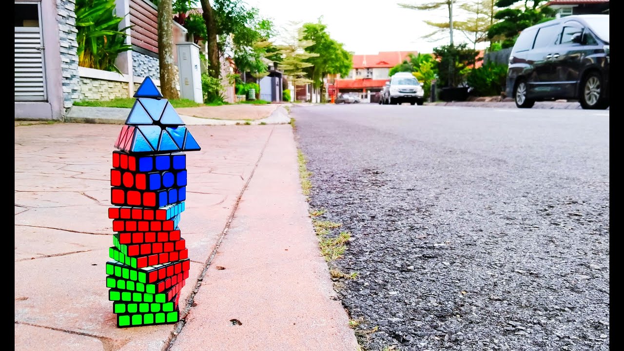 MAKING CUBE TOWERS - YouTube