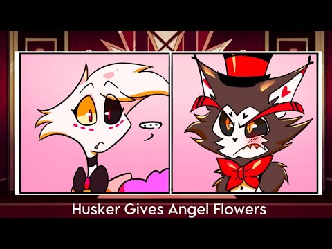 Husker Gives Angel Flowers ~ Hazbin Hotel Comic Dub *Husker Open Fandub ...