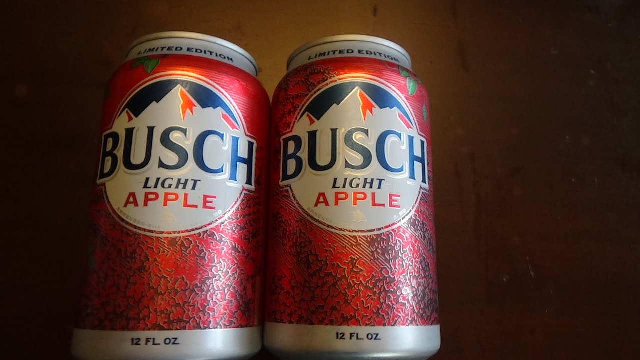 ASMR Drinking Limited Edition Busch Light Apple - YouTube