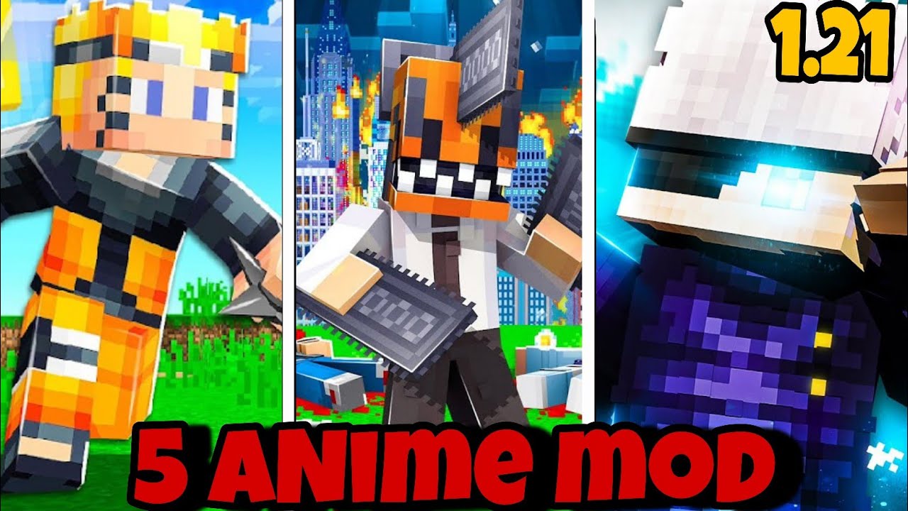 Top 5 Anime Mods For Minecraft ( 1.21+ ) || Best Anime Mods For ...