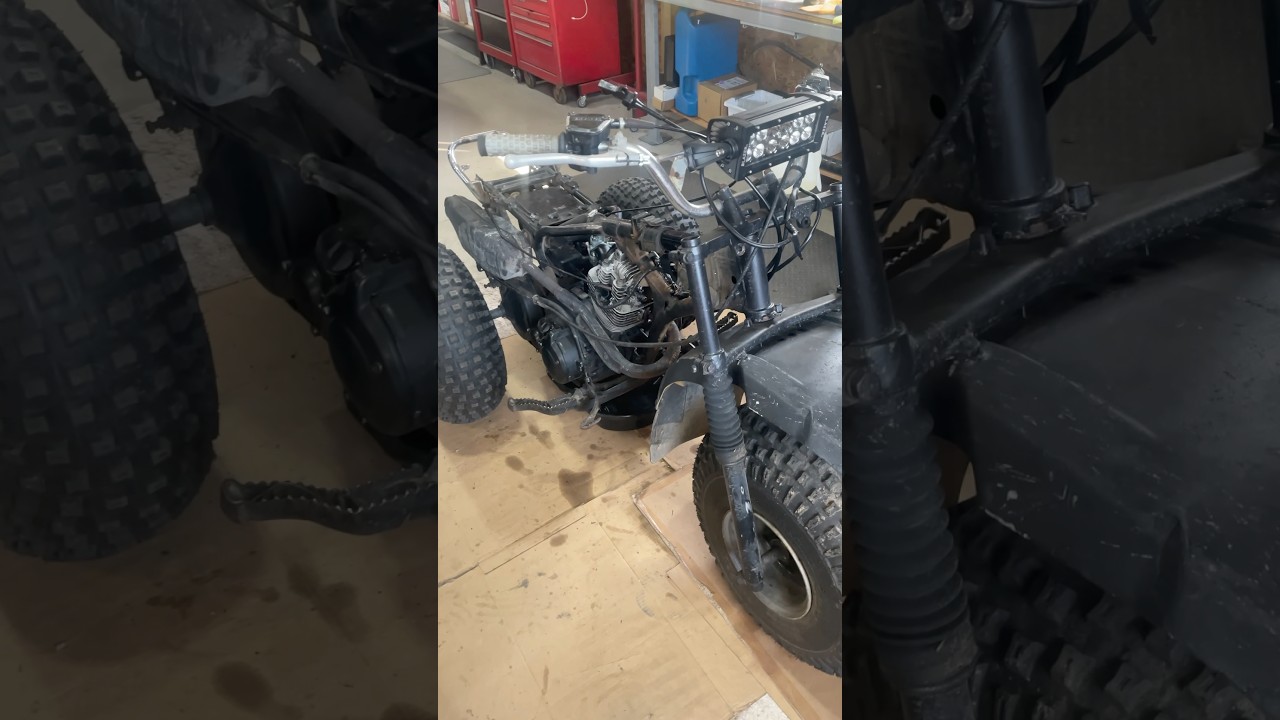 1983 Yamaha YTM200K first start up after top end rebuild #yamaha #trike ...