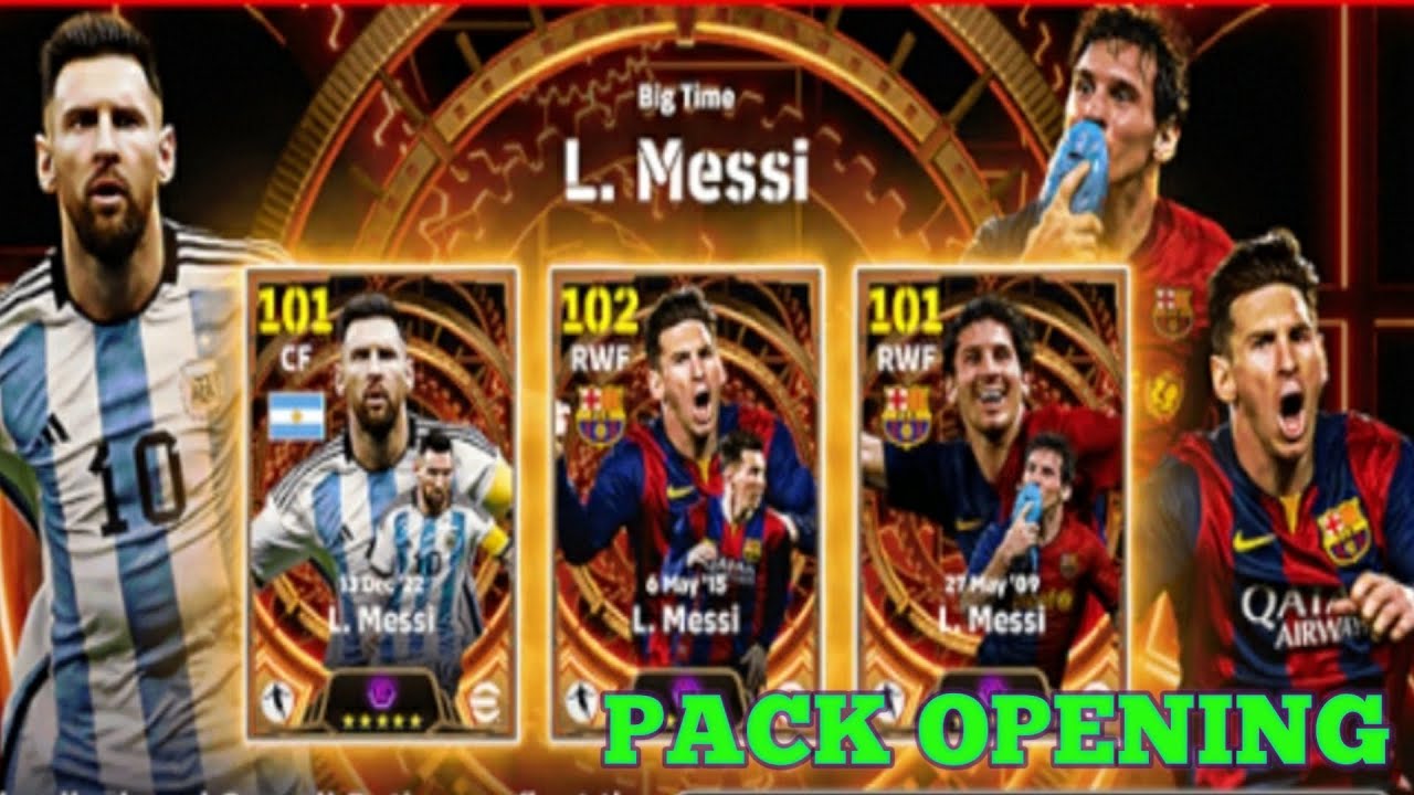 Big Time Messi Pack Opening🎁 E Football 2024 Mobile - YouTube