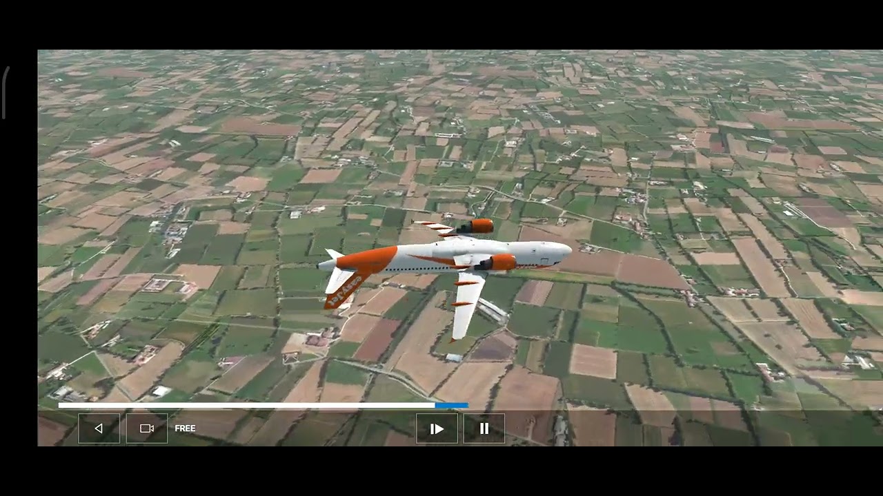 Amazing Side roll stunt with A320 EasyJet in RFS - YouTube