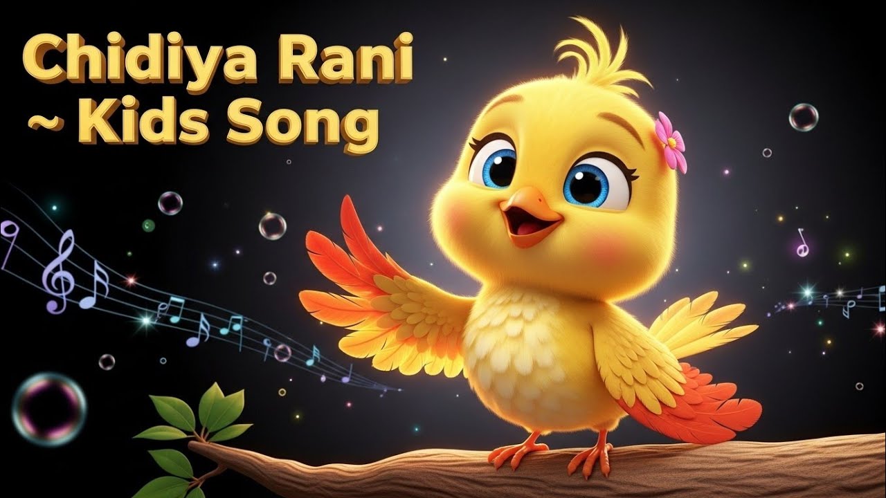 🎵 Chidiya Rani – The Flying Queen | Cute Bird Kids Song | 3D Cartoon ...