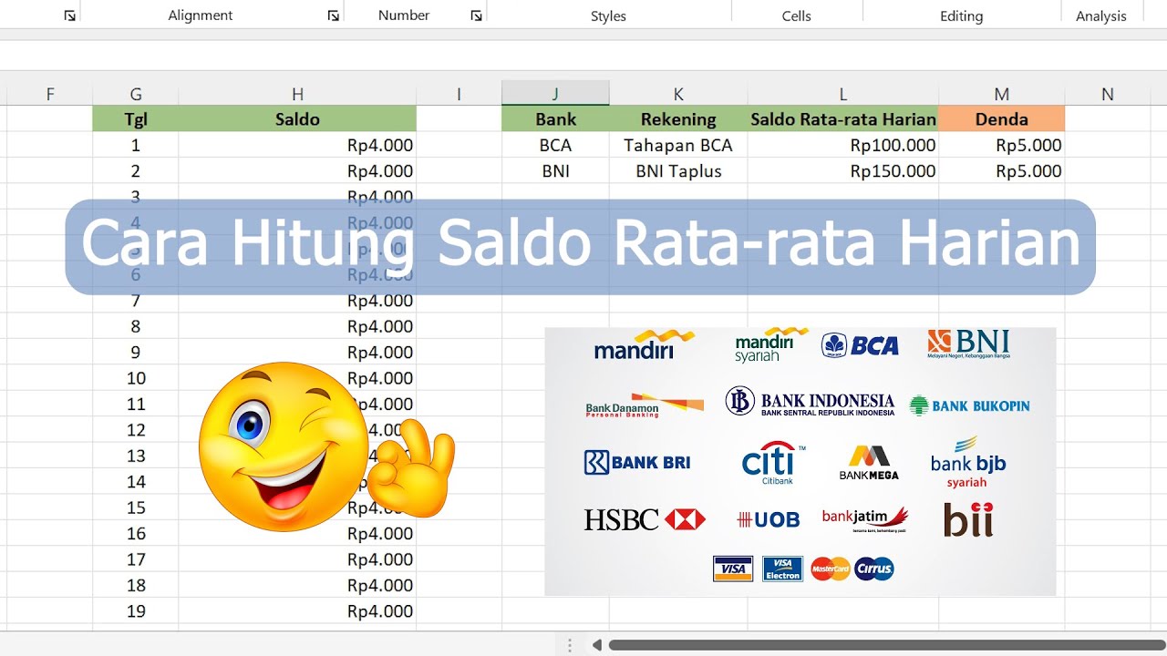 Cara Hitung Saldo Rata-rata Harian di Rekening Bank - YouTube
