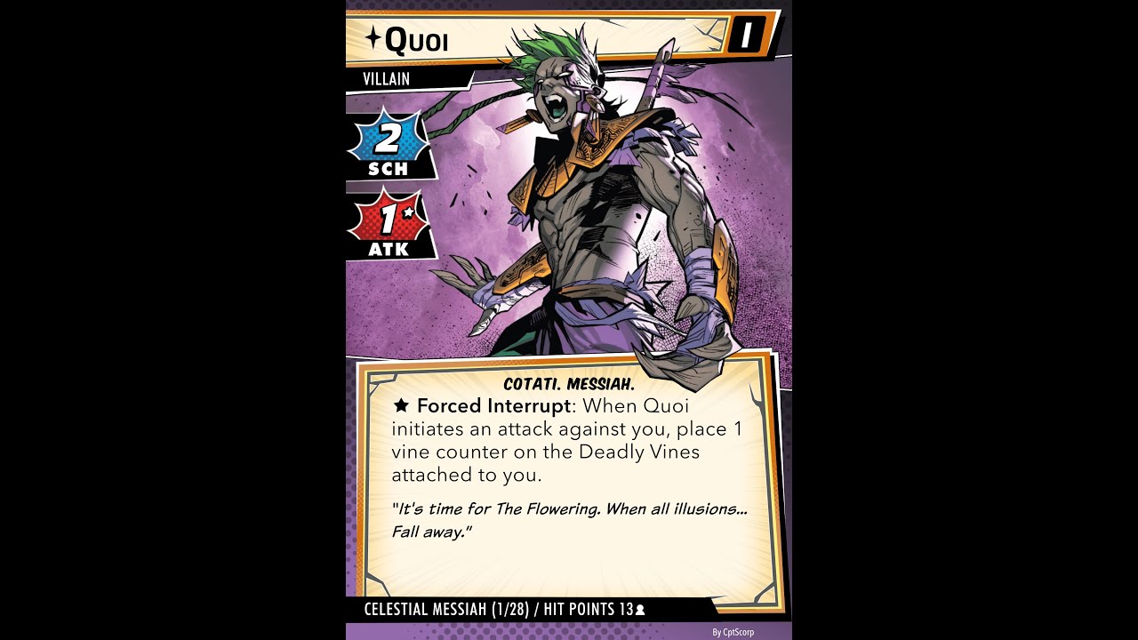 Celestial Messiah - Marvel Champions Custom Villain - YouTube