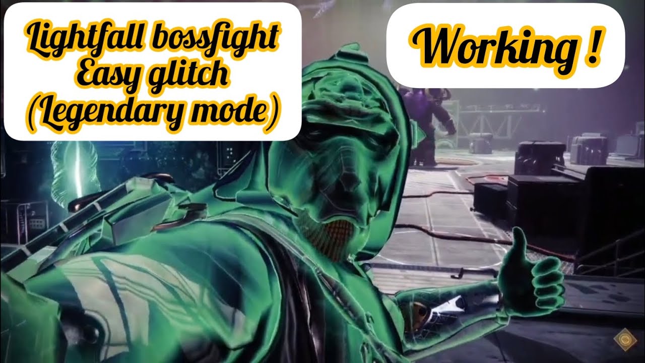 Destiny 2 - Lightfall final boss glitch (legend difficult solo edition ...