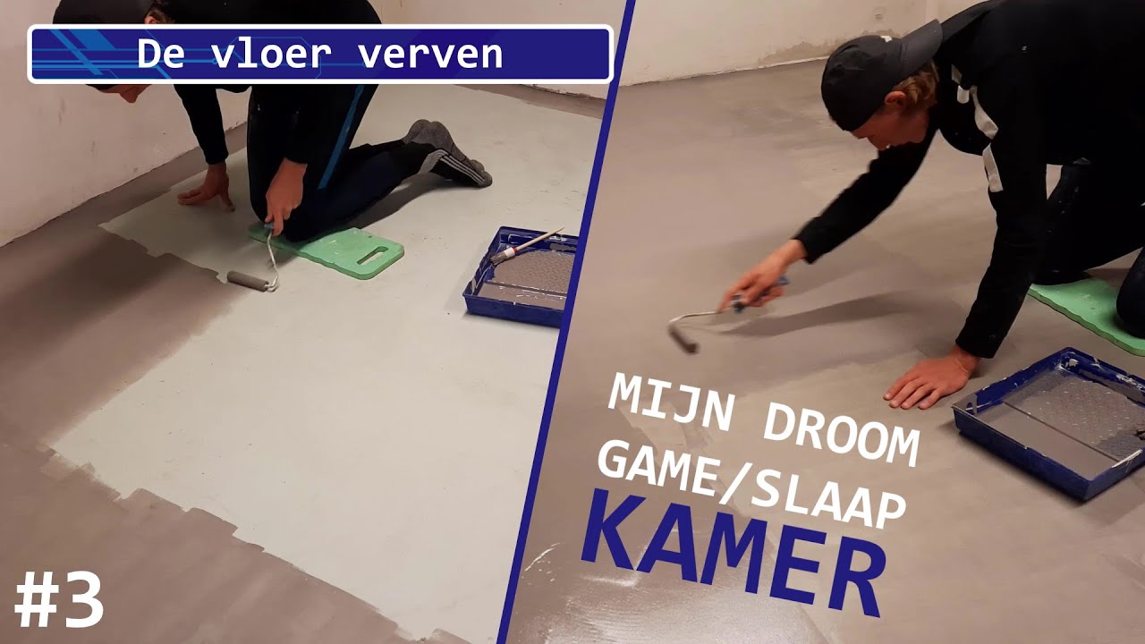 Mijn Droom Game/Slaap Kamer #3 De vloer verven - YouTube