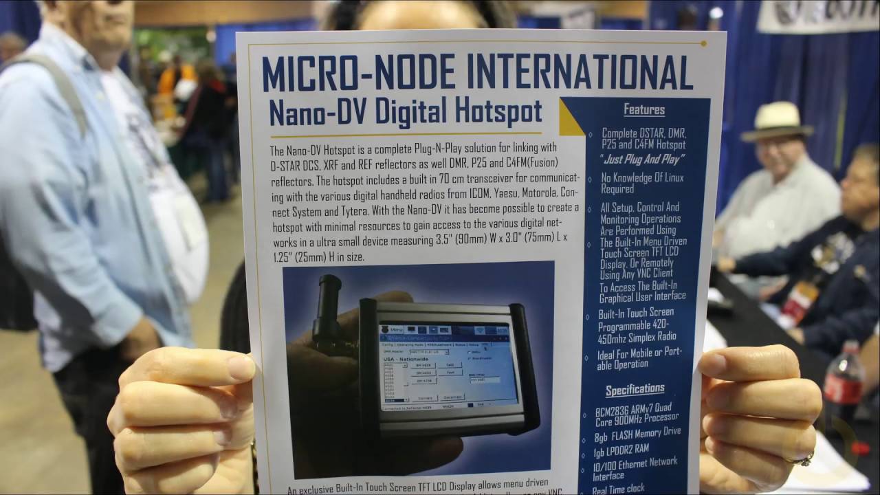 New Nano-DV with integrated DV4mini from Micro-Node Int. - Dayton hamvention 2016 - YouTube