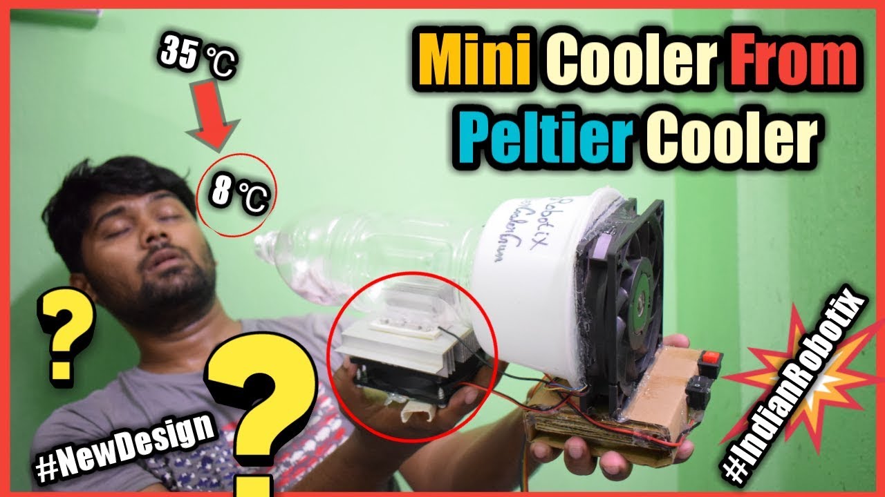 How to make a mini Peltier Air Cooler at Home || New design by ...