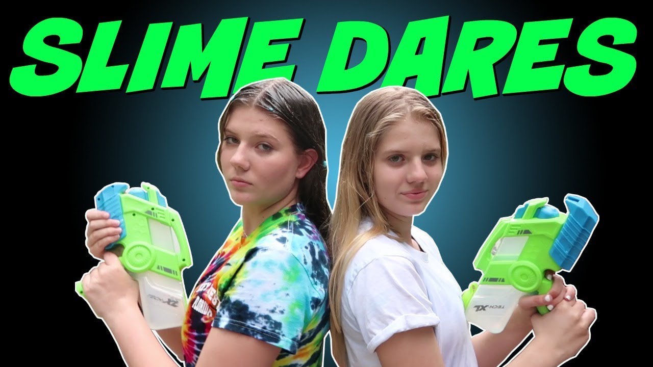 EXTREME SLIME DARES || Taylor and Vanessa - YouTube