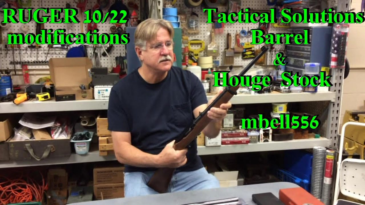 Ruger 10/22 Mods: Tactical Solutions Barrel & Hogue Overmolded Stock ...
