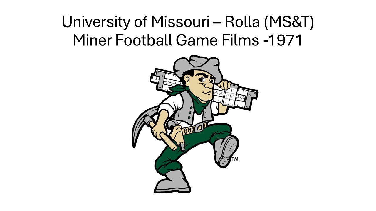 UMR Miner Football Game Films 1971 - YouTube