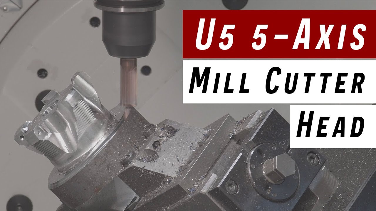 SPINNER U5 Machining example mill cutter head - YouTube