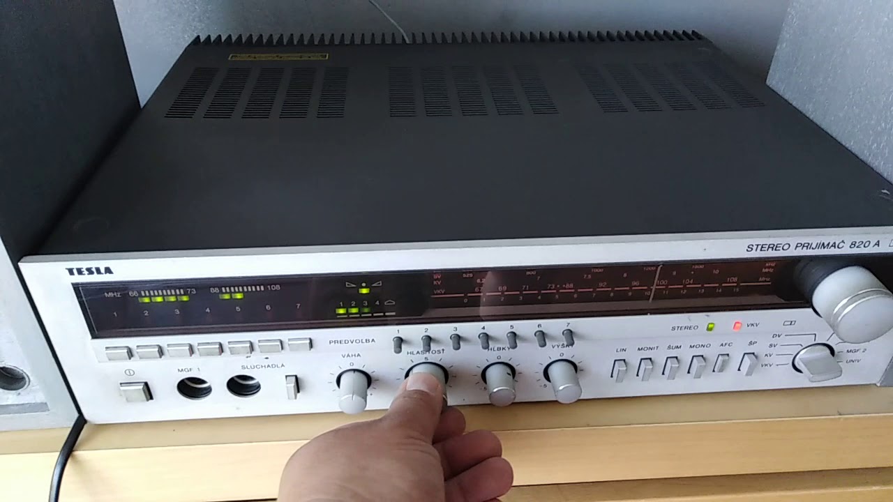 Receiver Tesla 820A +Reprobedny Tesla ARS 9204-30 - YouTube