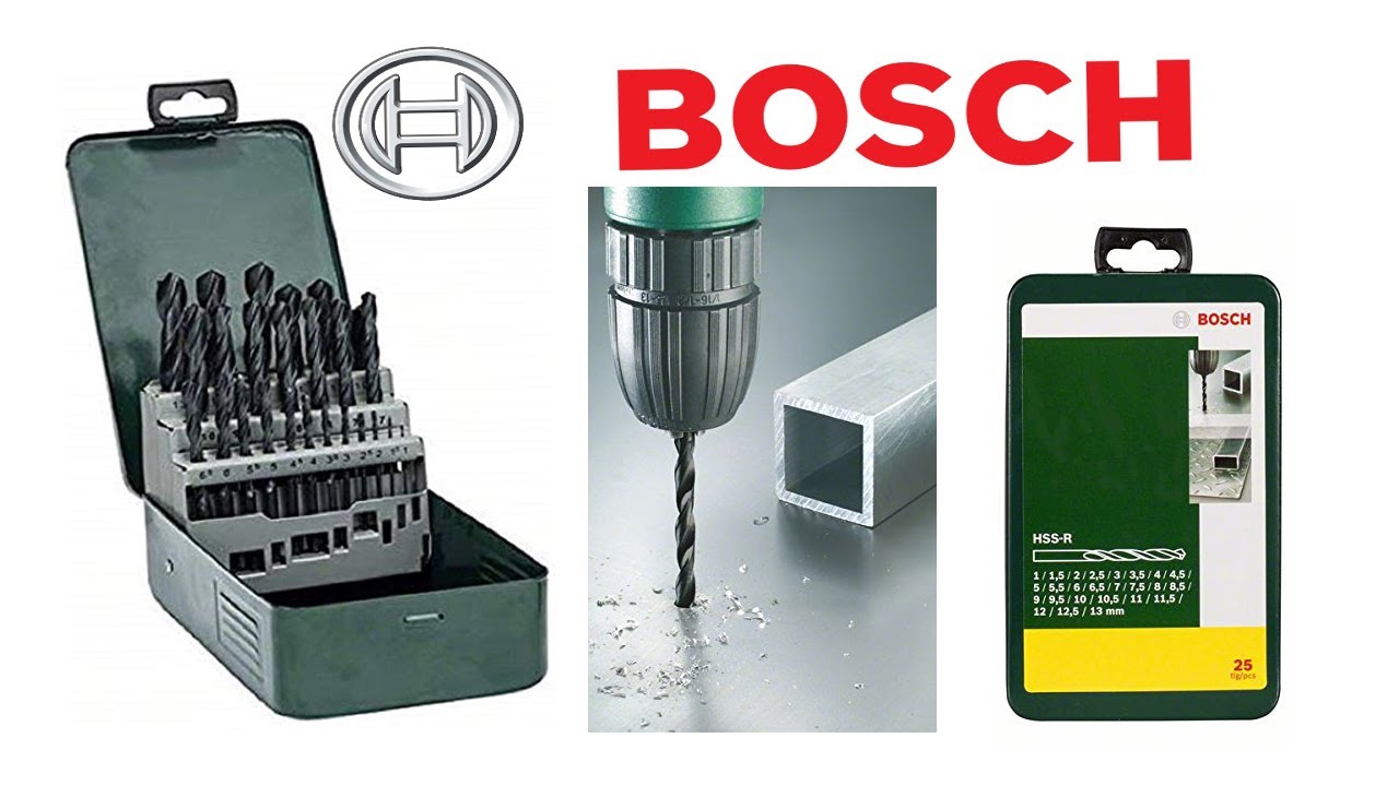 Bosch 25pcs HSS-R-Metal Drill Bit Set - YouTube