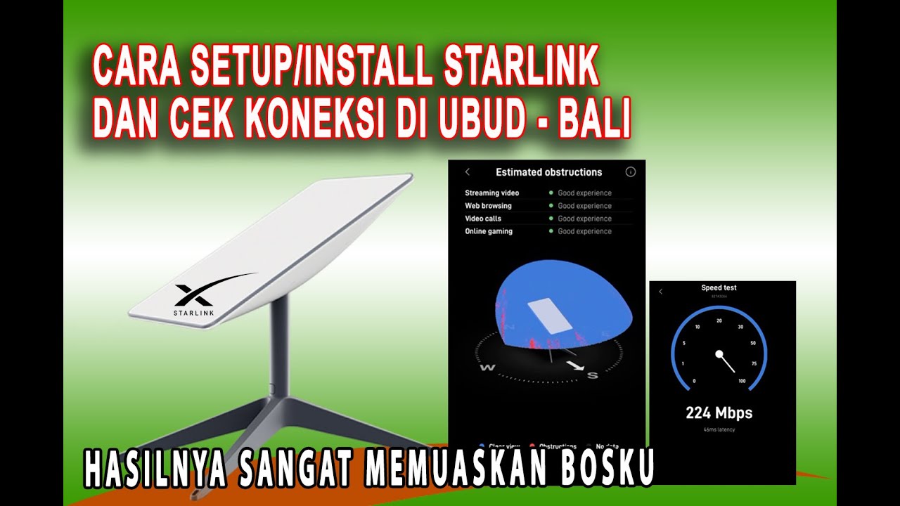 Cara Setting/Install Starlink dan Cek Koneksi Starlink di Ubud Bali ...