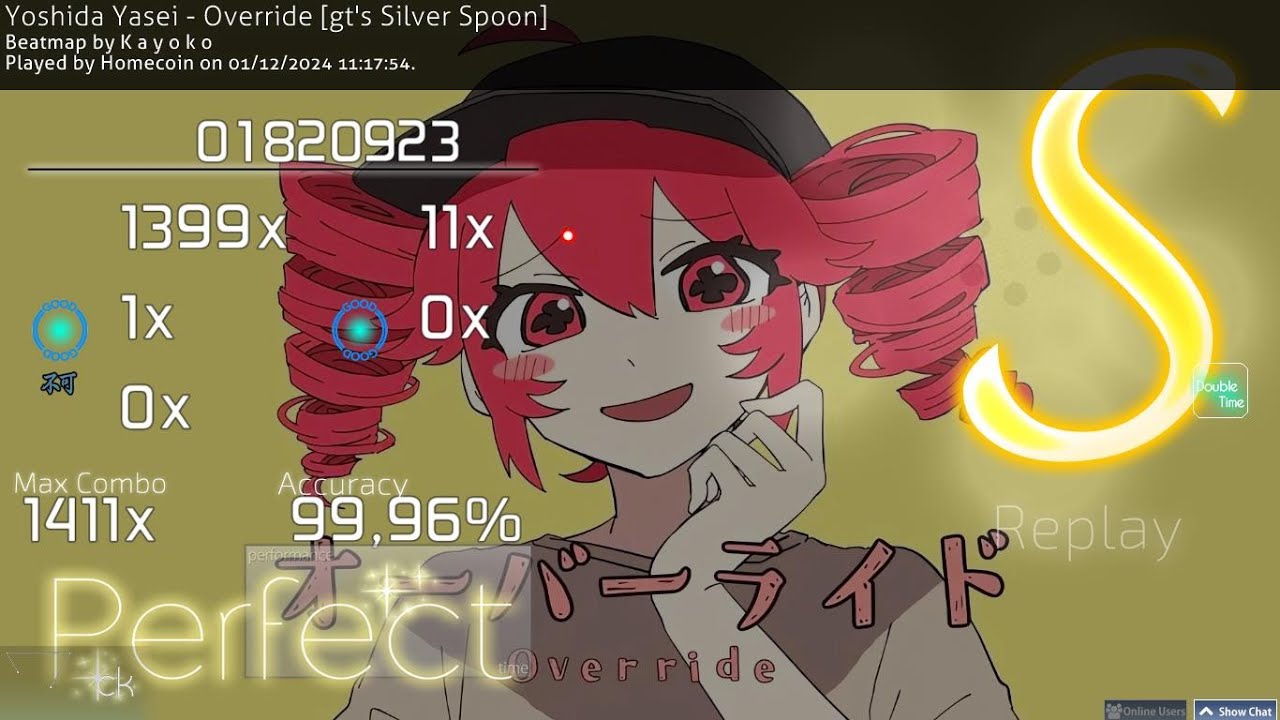 osu!Taiko Yoshida Yasei - Override DT/FC 1030pp - YouTube