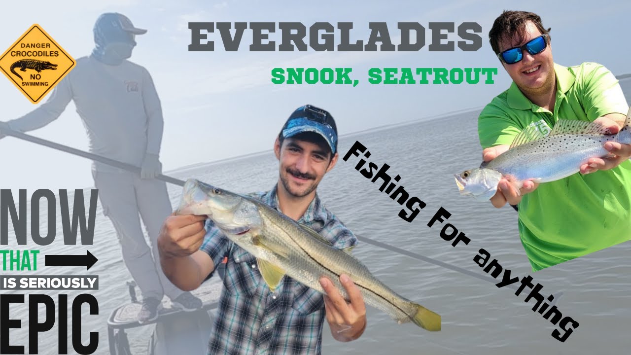 Flats Snook Fishing In The Everglades!! Florida Fishing - YouTube